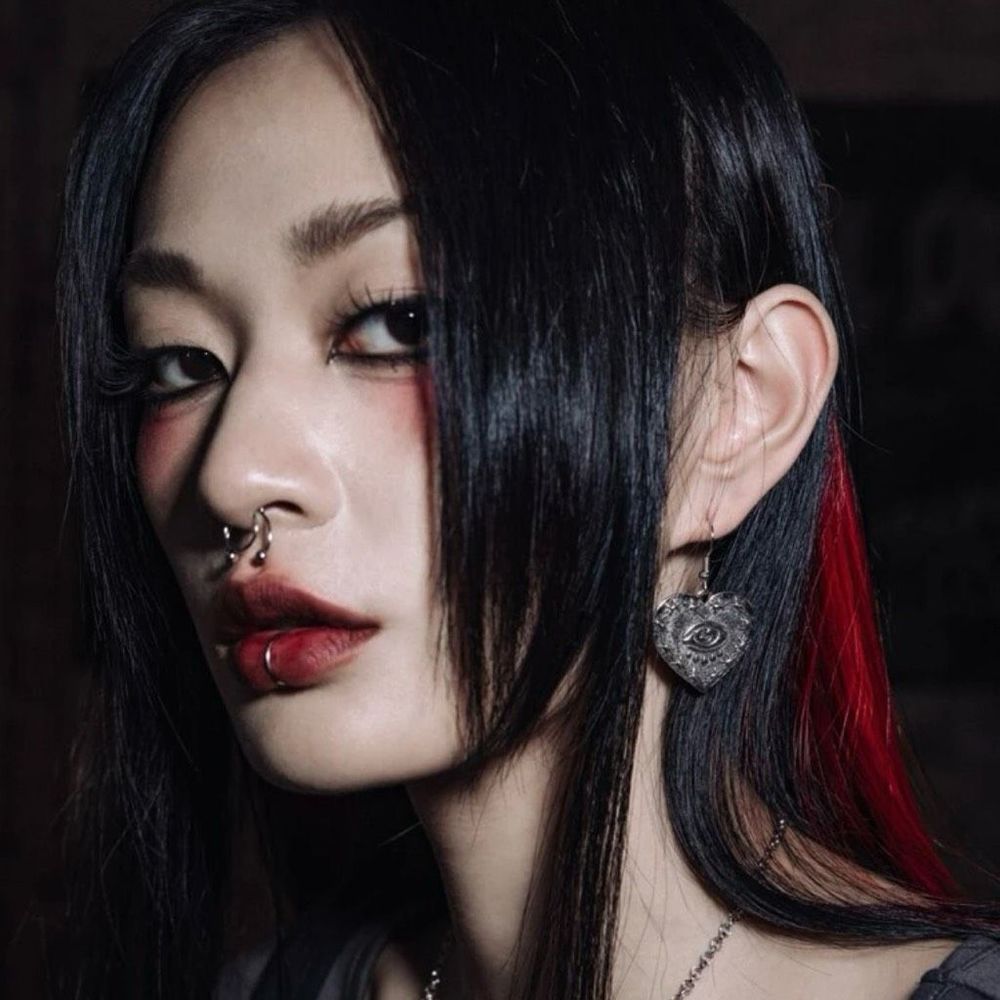 Goth Core Grunge Core All Seeing Eye Heart Earrings - Gem